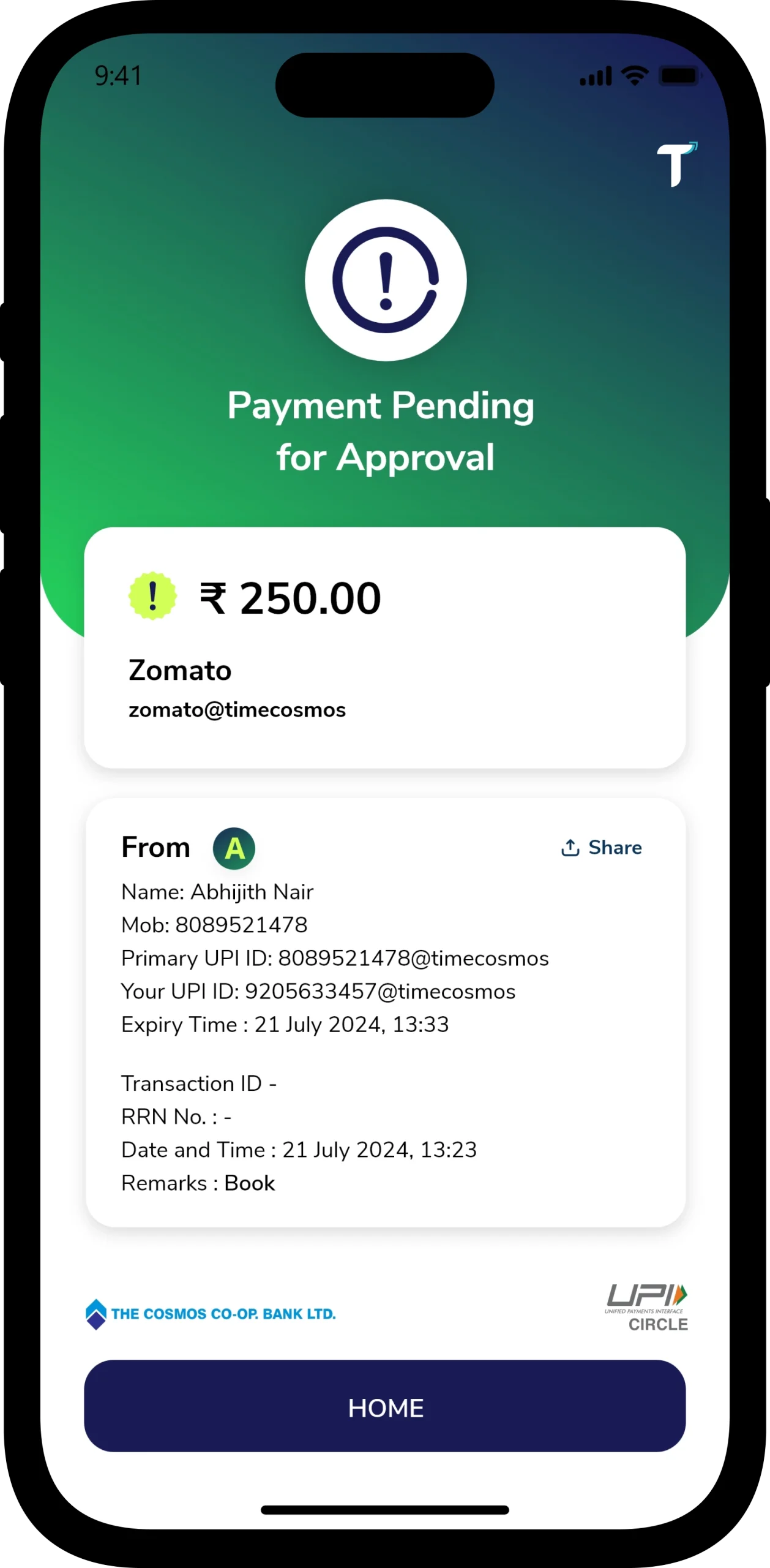 UPI Circle | TimePay